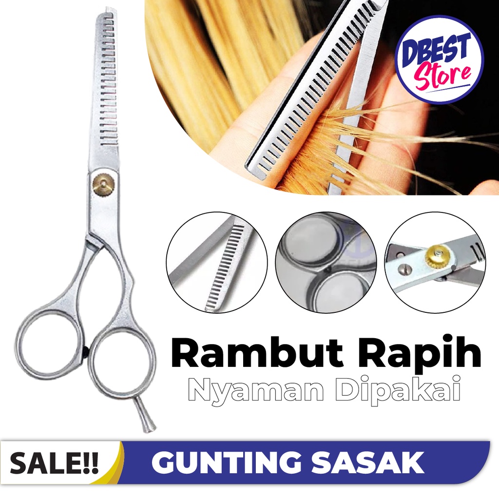 Jual Gunting Sasak Rambut Full Stainless Steel | Shopee Indonesia