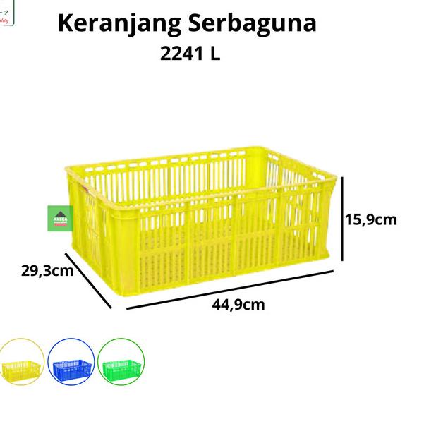 Jual Green Leaf Container Keranjang Industri 2241 L - Kuning | Shopee ...