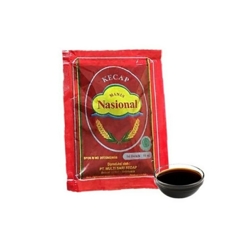 Jual Kecap Nasional Sachet perpack isi 16ml x 18 Sachet | Shopee Indonesia
