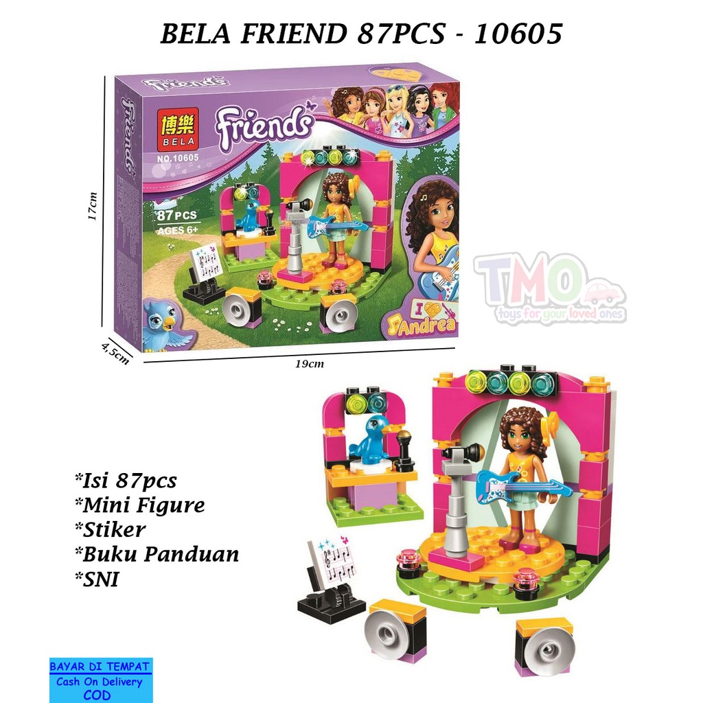 Jual MAINAN BALOK BLOCKS BELA FRIEND 87PCS - 10605 | Shopee Indonesia