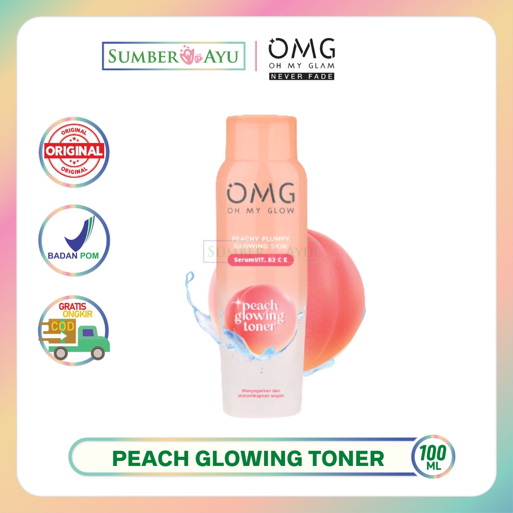 Jual SUMBER AYU OMG Peach Glowing Toner | Shopee Indonesia