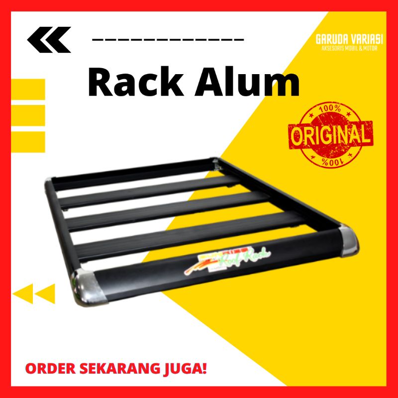 Jual Rak Aluminium Rack Atas Mobil Hitam Silver | Shopee Indonesia