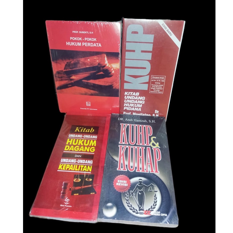 Jual Kitab Undang - Undang dan KUHP & KUHAP - Moeljatno - Subekti - ANDI HAMZAH - POKOK POKOK ...