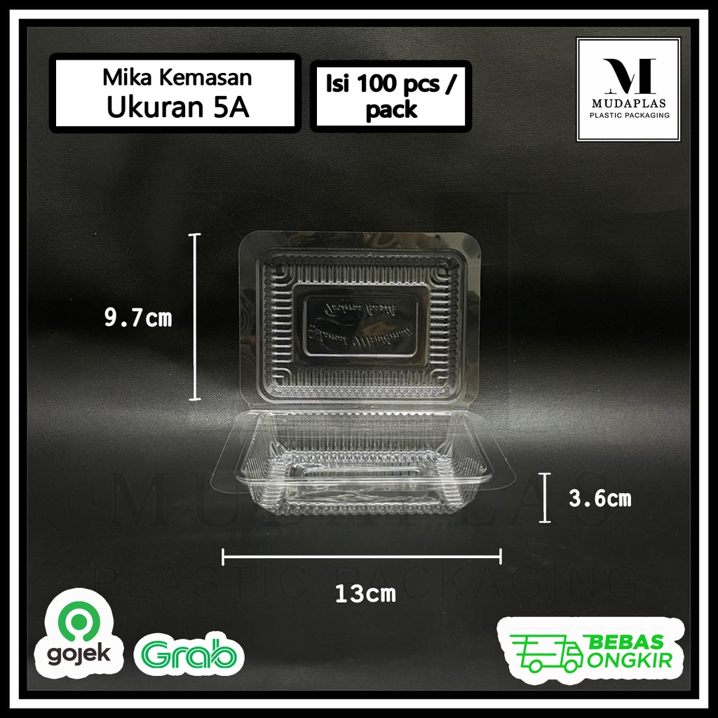 Jual Mika Kemasan Plastik Kue Makanan Ukuran 5A | Shopee Indonesia