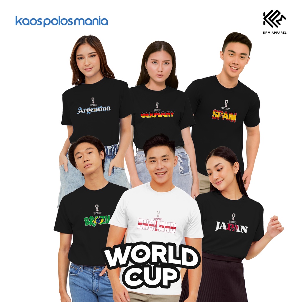 Jual Kaospolosmania kaos distro series World Cup Classic Premium Cotton ...