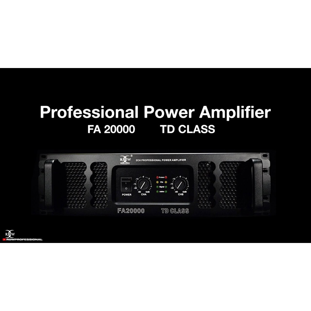 Jual Power Amplifier RDW FA20pro / FA 20 PRO Class TD - 2 channel ...