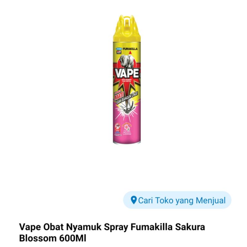 Jual Vape Anti Nyamuk dan kecoa 600 ml | Shopee Indonesia