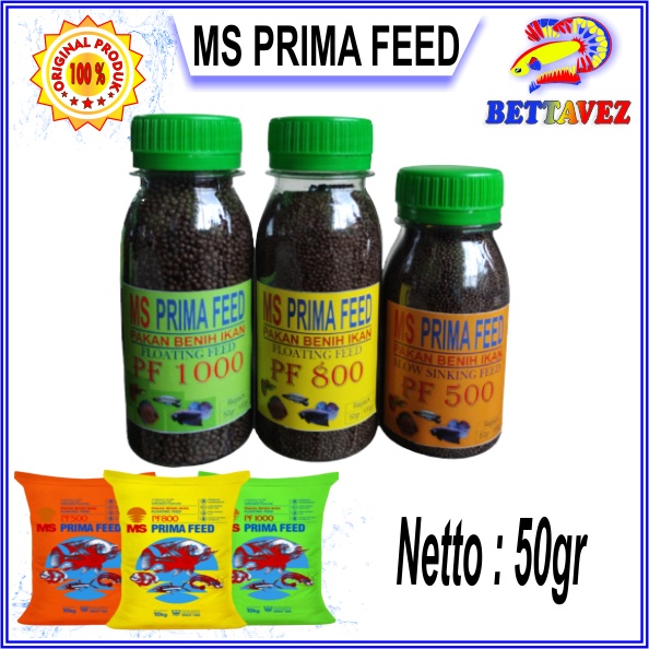 Jual PELET PRIMA FEED PF 500 800 1000 50GR MATAHARI SAKTI PELET IKAN ...