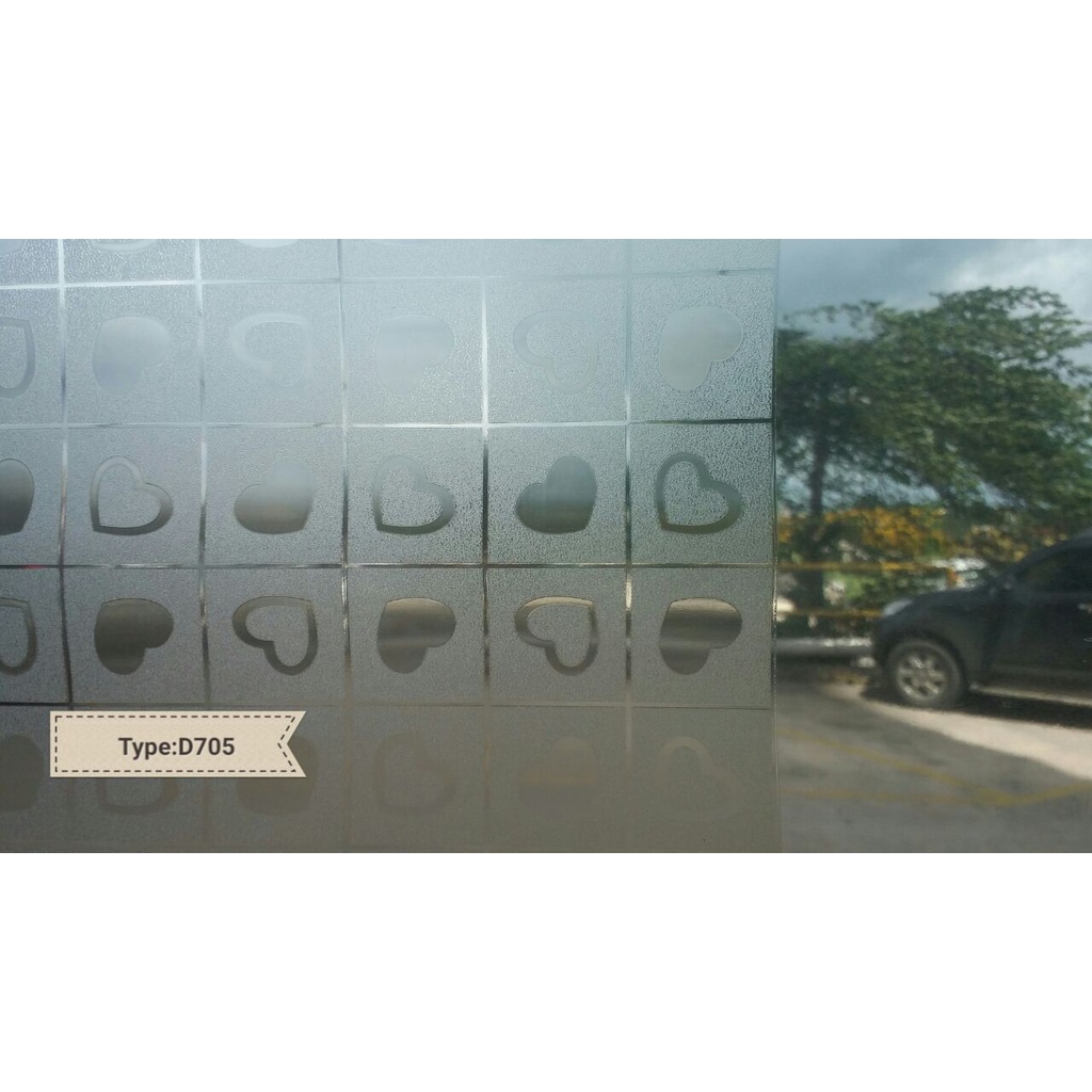 Jual Stiker Kaca Jendela Pintu Motif 3D Premium Gliter Sticker Pelapis ...