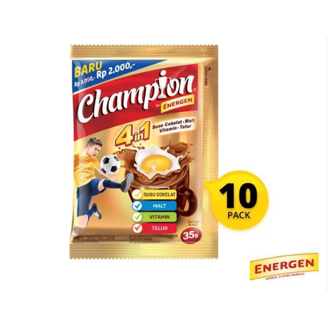 Jual Champion Sereal Energen (1 lbr 10 sachet) | Shopee Indonesia