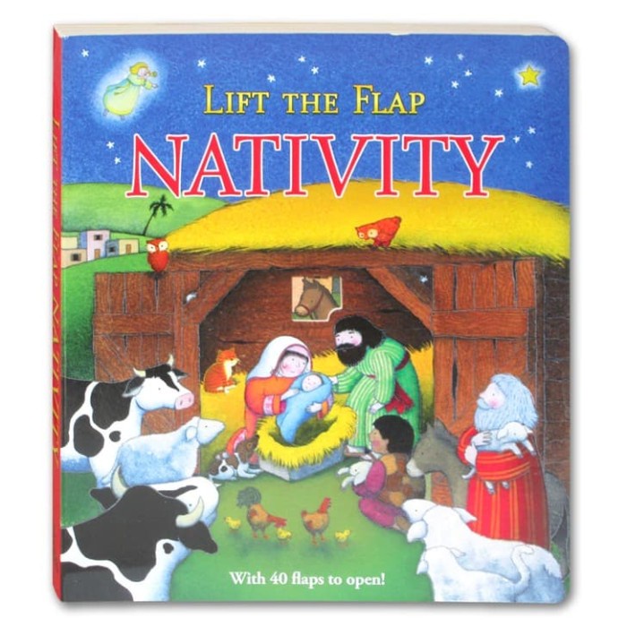Jual [COD] Lift The Flap Nativity Board Book With Over 40 Flaps To Open ...