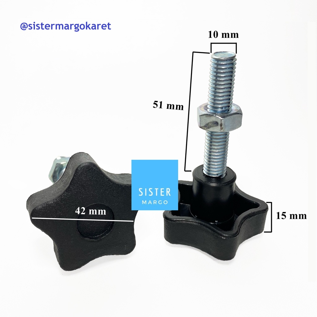 Jual Knob Star Adjuster Baut M10 T50 | Shopee Indonesia