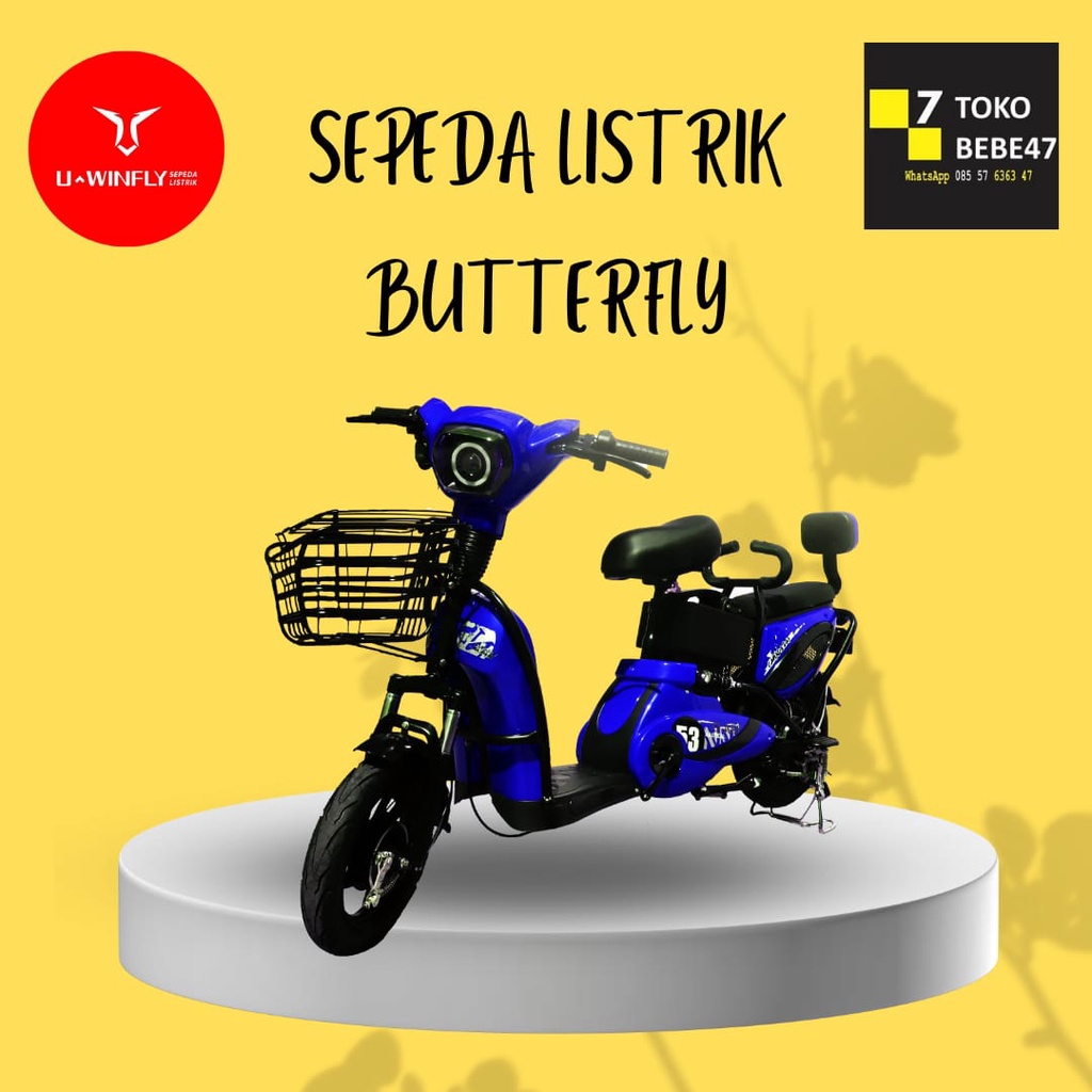 Jual SEPEDA LISTRIK BUTERFLY 2 BUTERFLY2 BF2 BF 2 UWINFLY | Shopee ...