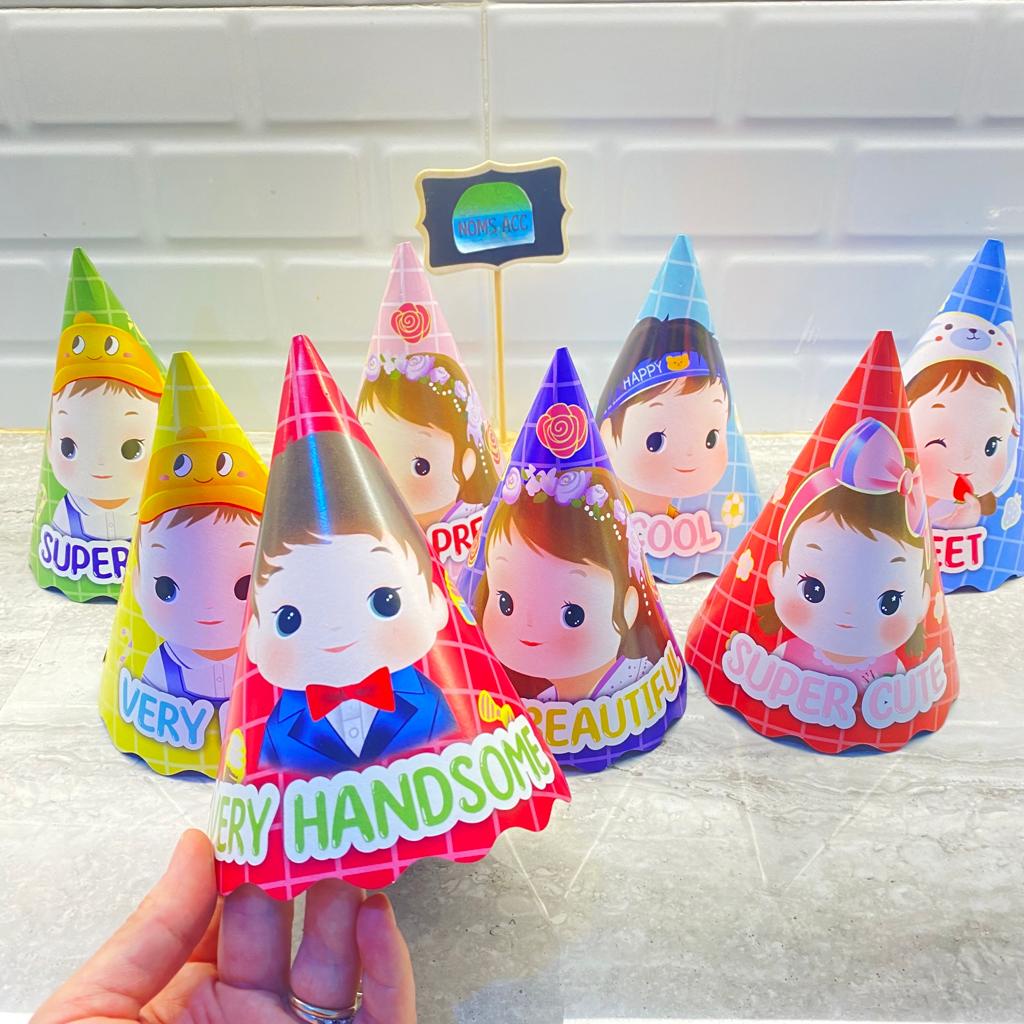 Jual TOPI ULANG TAHUN ANAK / TOPI UNIK / TOPI CUTE BABY / CUTE BOY ...
