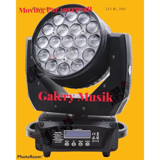 Jual Moving head Beam 19Led RGBW 4 In 1 LED Fullcolor Wash & Moving ...