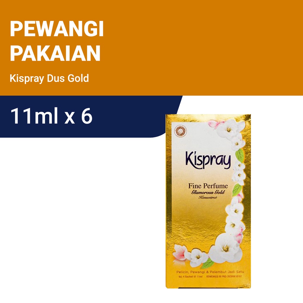 Jual Kispray Dus Gold 6 x 11 ml | Shopee Indonesia