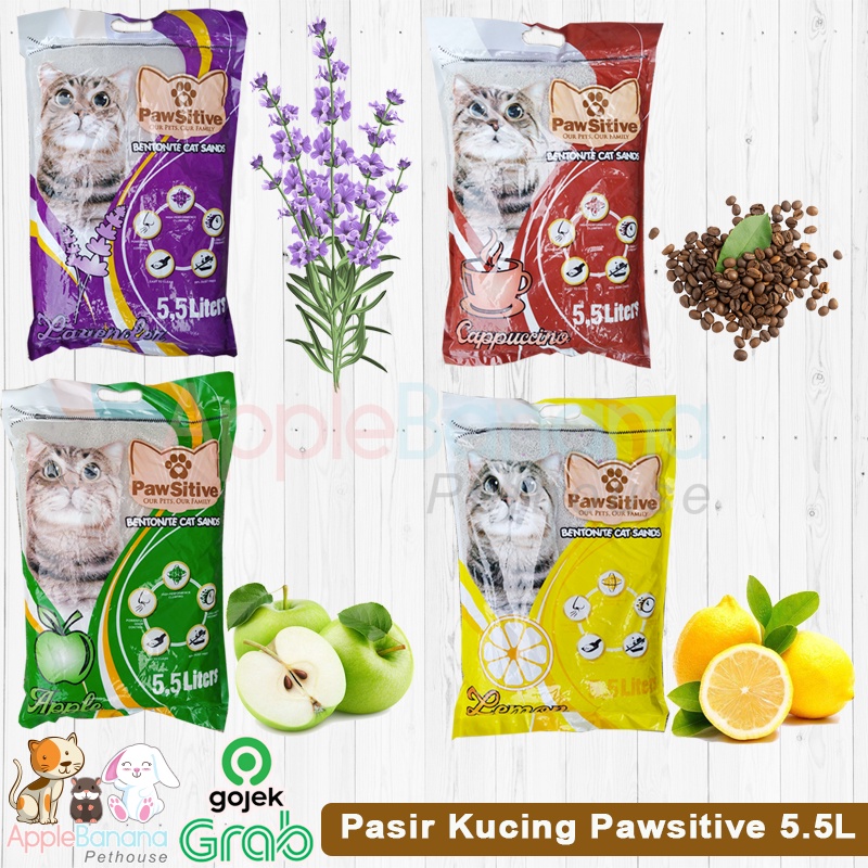 Jual Pasir Kucing Pawsitive 5,5 Liter - Pasir kucing Gumpal wangi ...