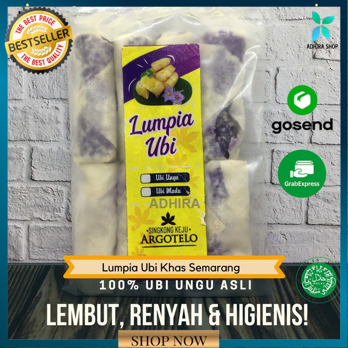 Jual Cemilan Sehat Lumpia Isi Ubi Ungu Argotelo Khas Salatiga Frozen ...