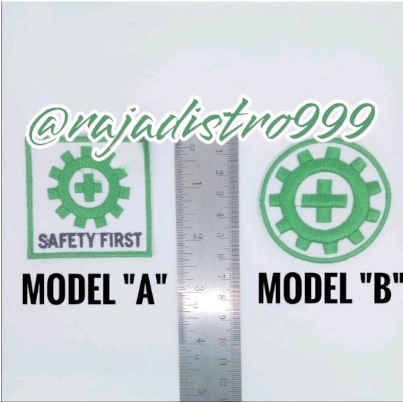 Jual BORDIR LOGO SAFETY Bedge Bet Bordir Safety First K3 / Logo / Atribut / Emblem / Patch ...