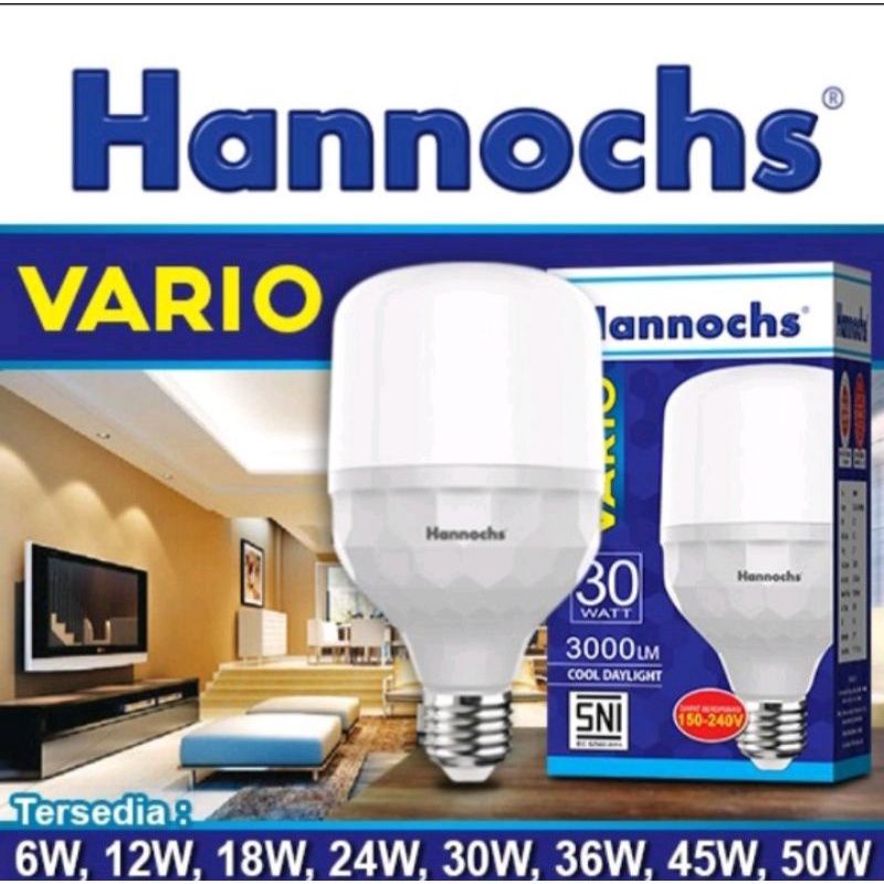 Jual hannochs LED Vario 30w 32w cahaya putih / bohlam hannochs vario | Shopee Indonesia