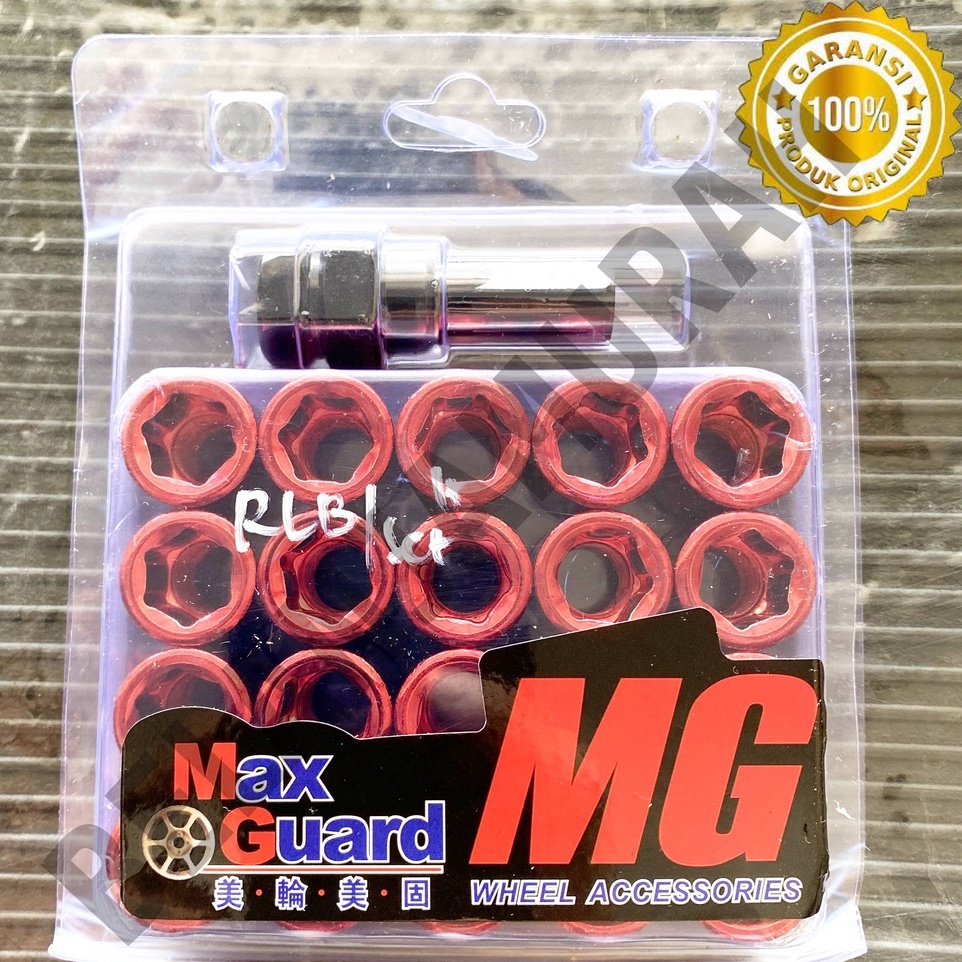 Jual Mur Racing / Lugnut 1.5 Drat Kasar Bahan Baja Isi 20pcs + 1 Kunci ...
