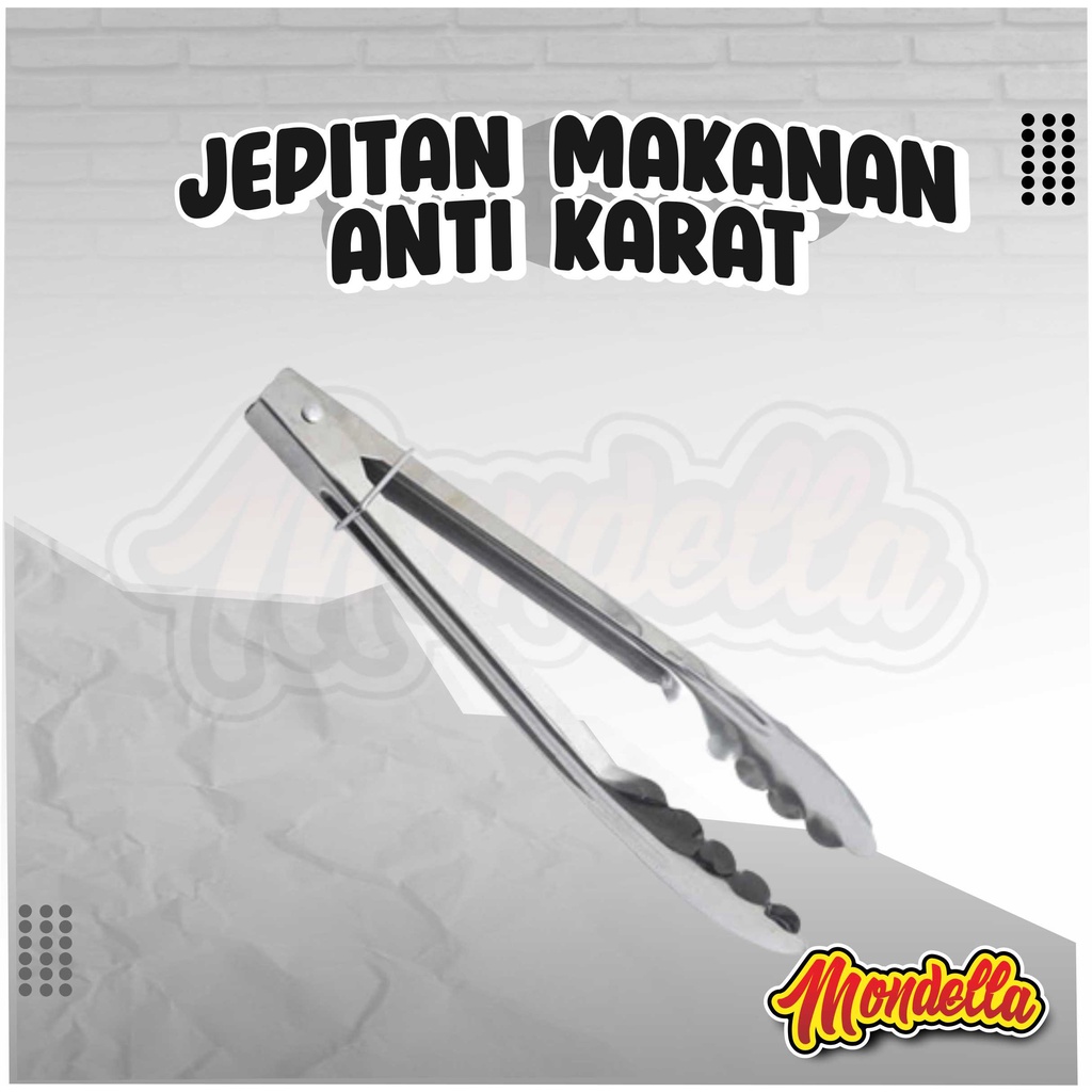 Jual Penjepit Makanan Capitan Makanan Tongs Stainless Steel Anti Karat ...