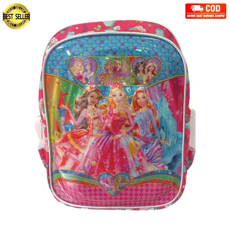 Jual ( princes barbie ) Tas anak SD TK dan PAUD 3D ber LED tas anak ...