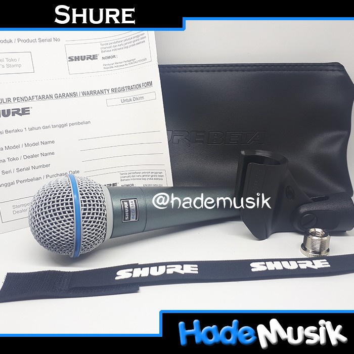 Jual MICROPHONE SHURE BETA 58A [ 100% ORIGINAL ] | Shopee Indonesia