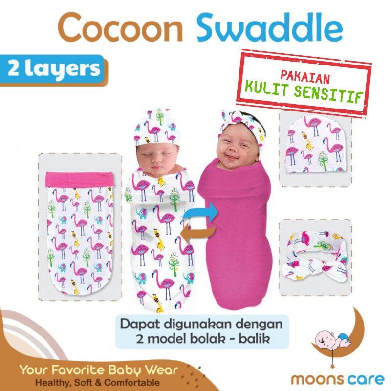 Jual moons care SNI Cocoon Swaddle Bedong Instan Motif Bolak Balik ... Jual moons care SNI Cocoon Swaddle Bedong Instan Motif Bolak Balik ...