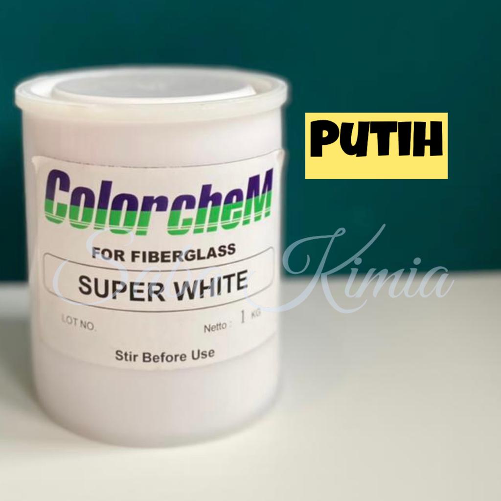 Jual Warna Resin Putih/ Pigmen Warna Putih ColorChem for Fiberglass 1kg ...
