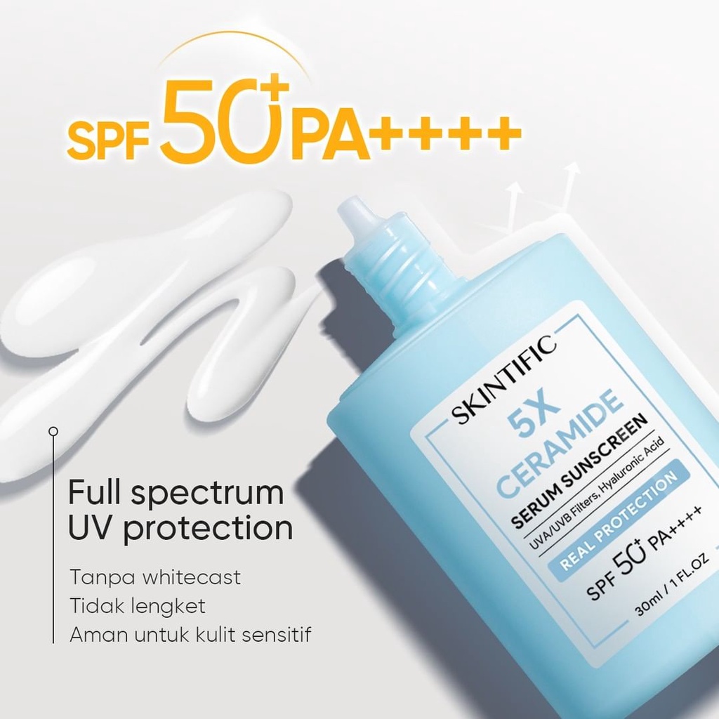 Jual SKINTIFIC Sunscreen 5X Ceramide Serum Sunscreen Stick SPF50 PA ...