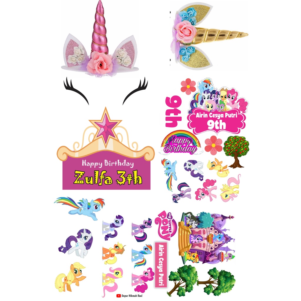 Jual Cetak Topper Ultah Anak Ukuran A3+ Murah | Shopee Indonesia