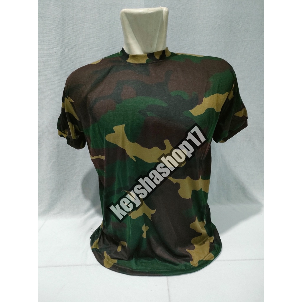 Jual Kaos motif loreng U.S model tangan pendek | Shopee Indonesia