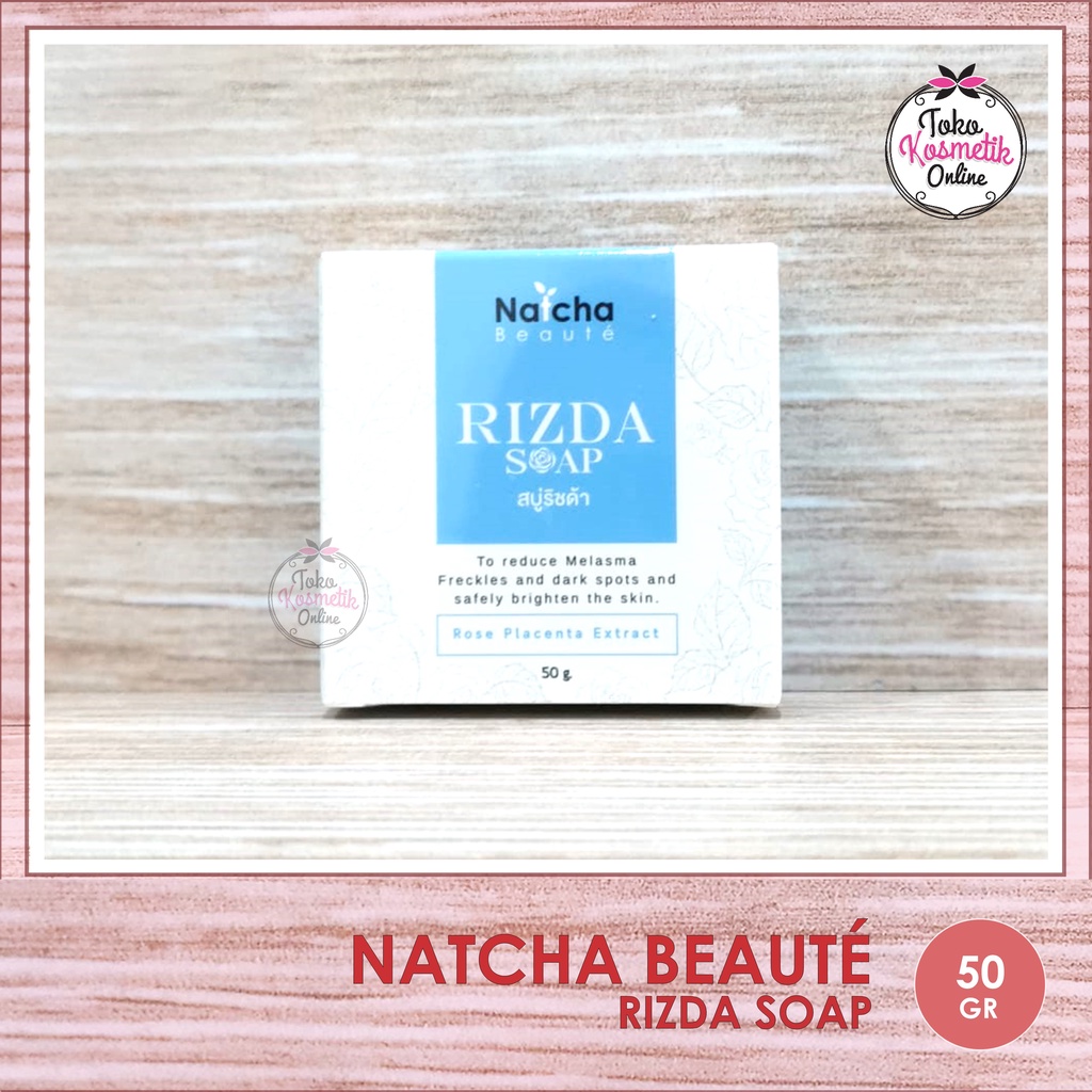 Jual NATCHA BEAUTE RIZDA SOAP | SABUN WAJAH ORIGINAL 50gr | Shopee Indonesia