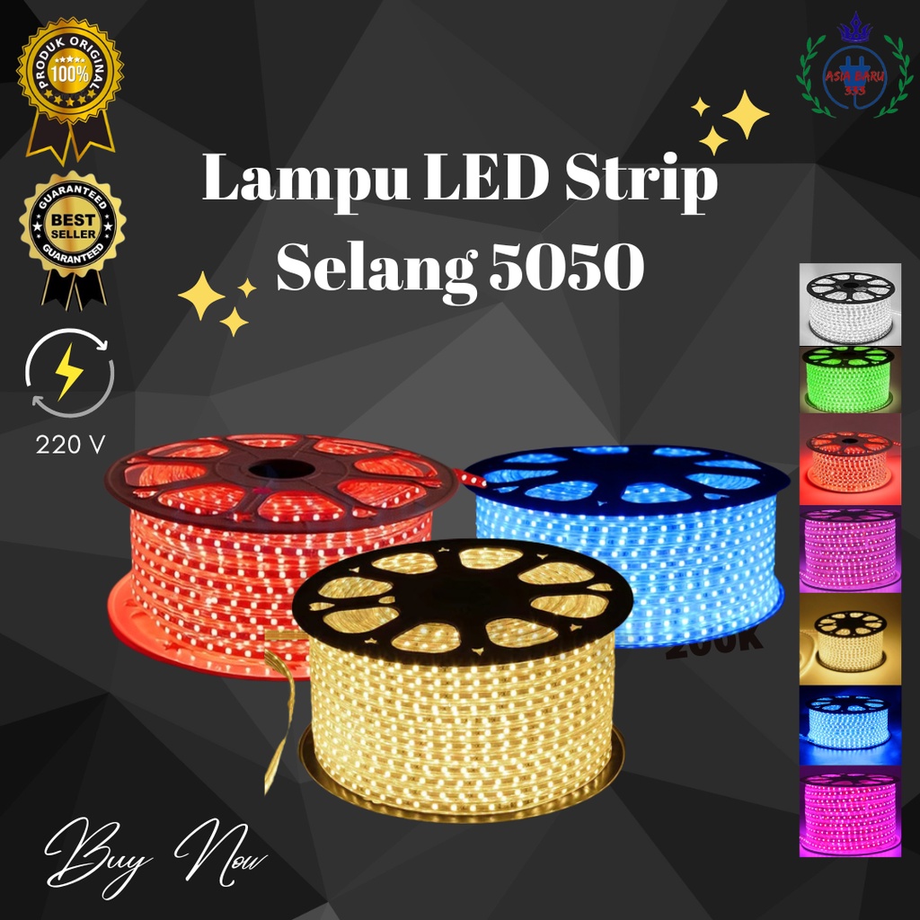 Jual Lampu LED Strip meteran japit | Shopee Indonesia
