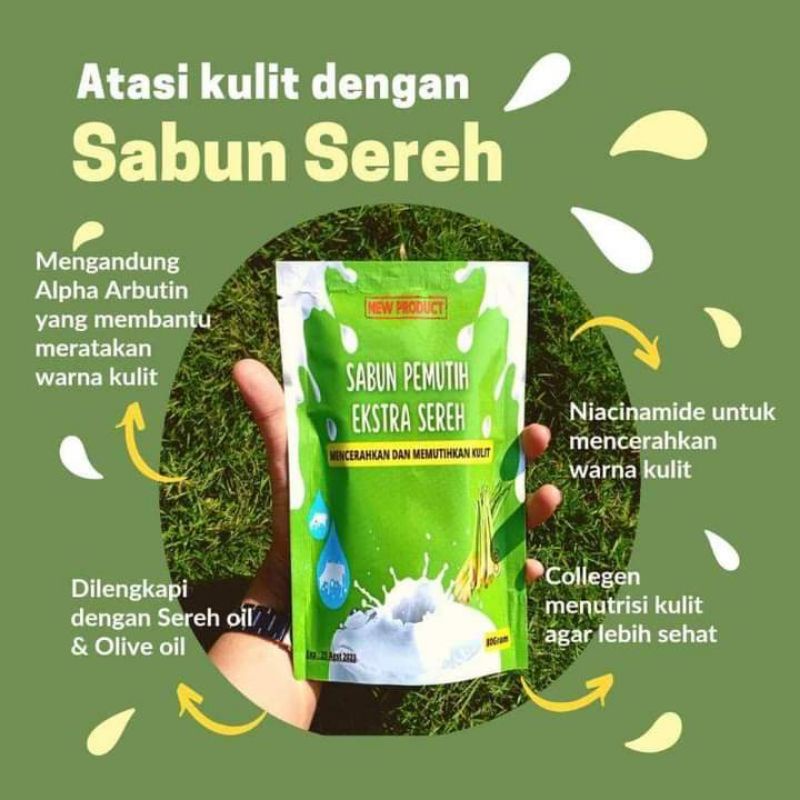 Jual SABUN PEMUTIH EKSTRA SEREH / SABUN SEREH (READY) | Shopee Indonesia