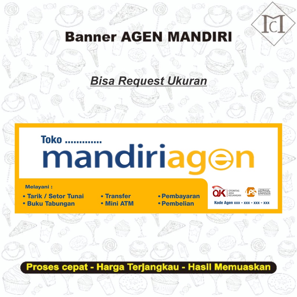 Jual BANNER AGEN MANDIRI | Shopee Indonesia