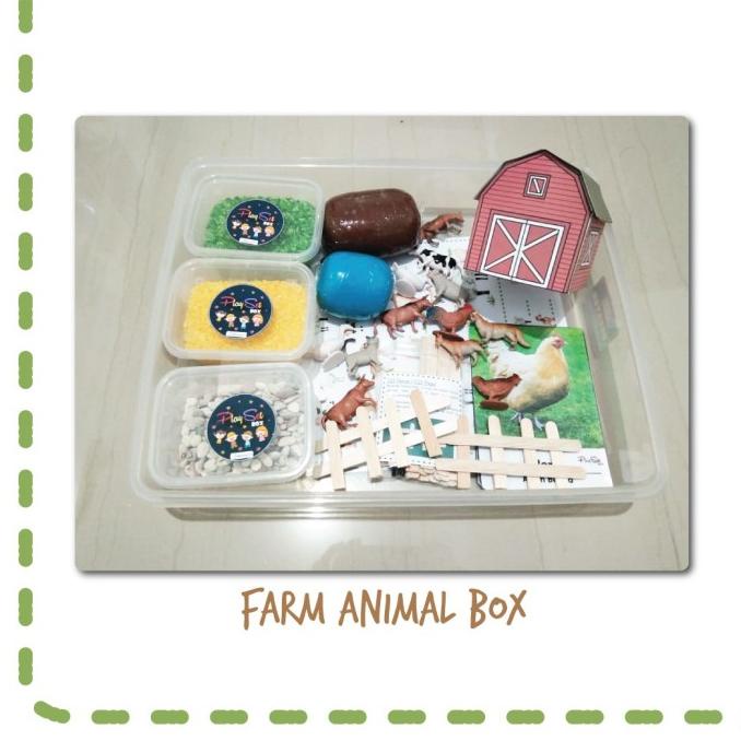 Jual farm animal box mainan anak do it yourself sensory montessori ...