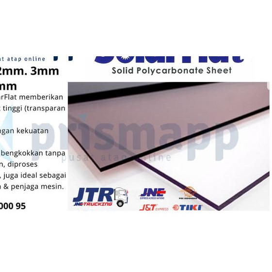 Jual Solarflat 1.2mm, Atap Solid Solartuff, Solar Flat per 50 cm ...