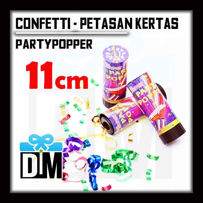 Jual Petasan Kertas 11 cm Confetti Party Popper Golden Buzzer Meriah ...