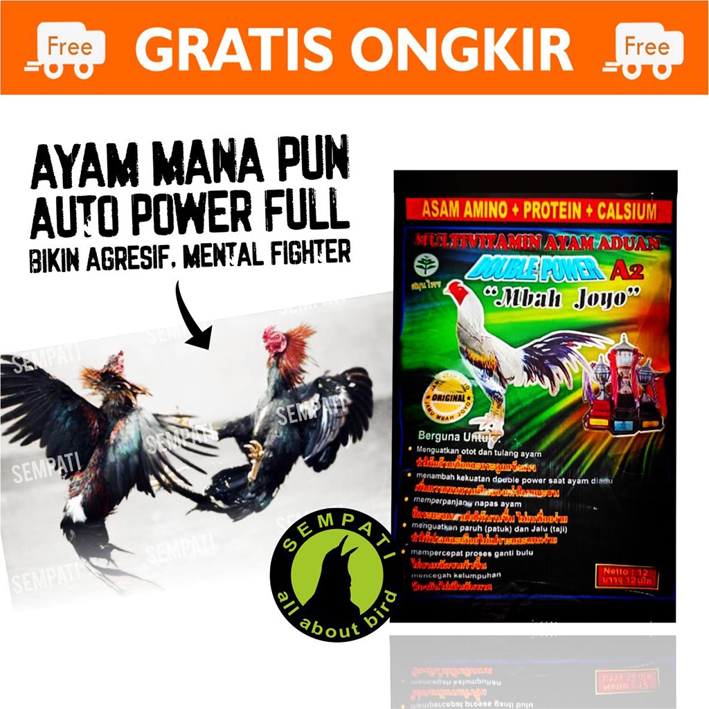 Jual JAMU AYAM MBAH JOYO A2 DOUBLE POWER JAMU AYAM JAGO BANGKOK JANTAN ...