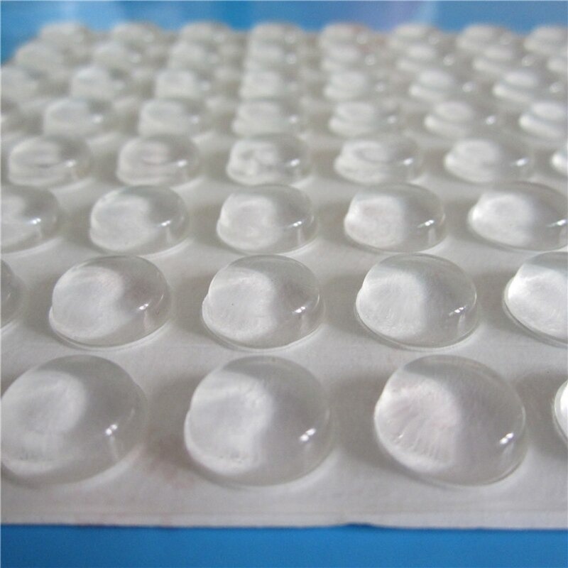 Jual 50 pcs Rubber feet Bulat bening Pengganjal Kaki Meja anti slip ...