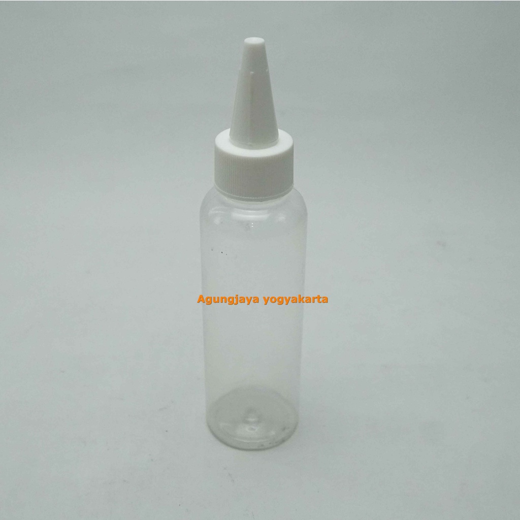 Jual Botol 100 Ml Br Natural Tutup Kerucut Neck 24 / Botol Plastik ...