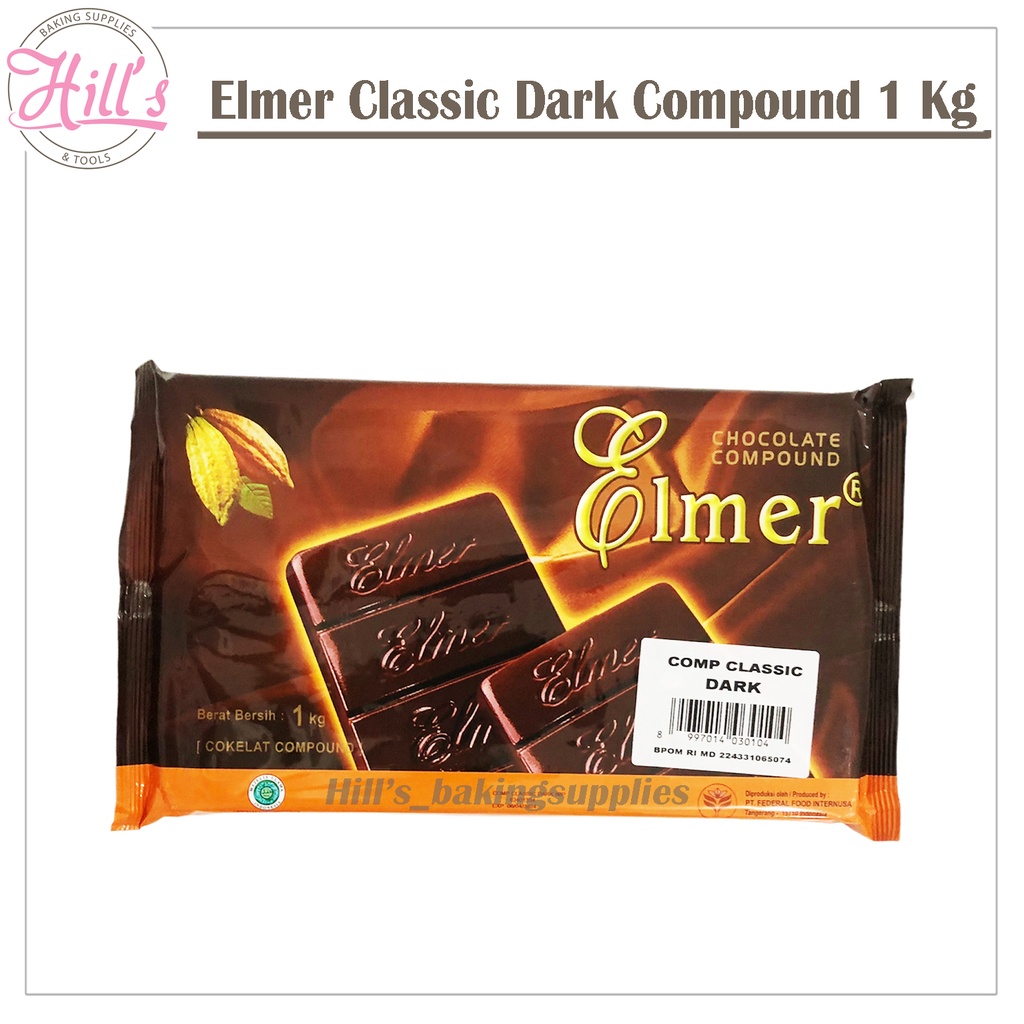 Jual ELMER CLASSIC DARK CHOCOLATE COMPOUND 1 KG / COKLAT MASAK COKLAT ...