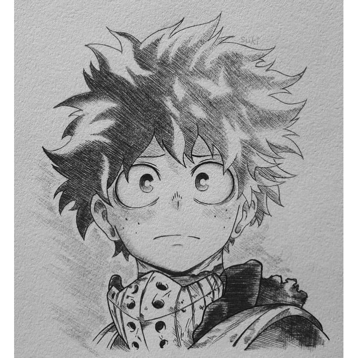 Jual Jasa Drawing Menggambar Anime A4 Menggunakan Pensil Full Arsir ...