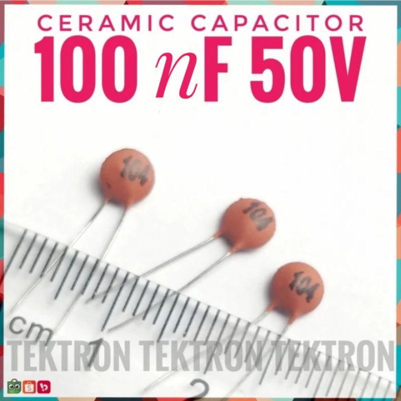 Jual Ceramic Capacitor 100nF 50V keramik | Shopee Indonesia
