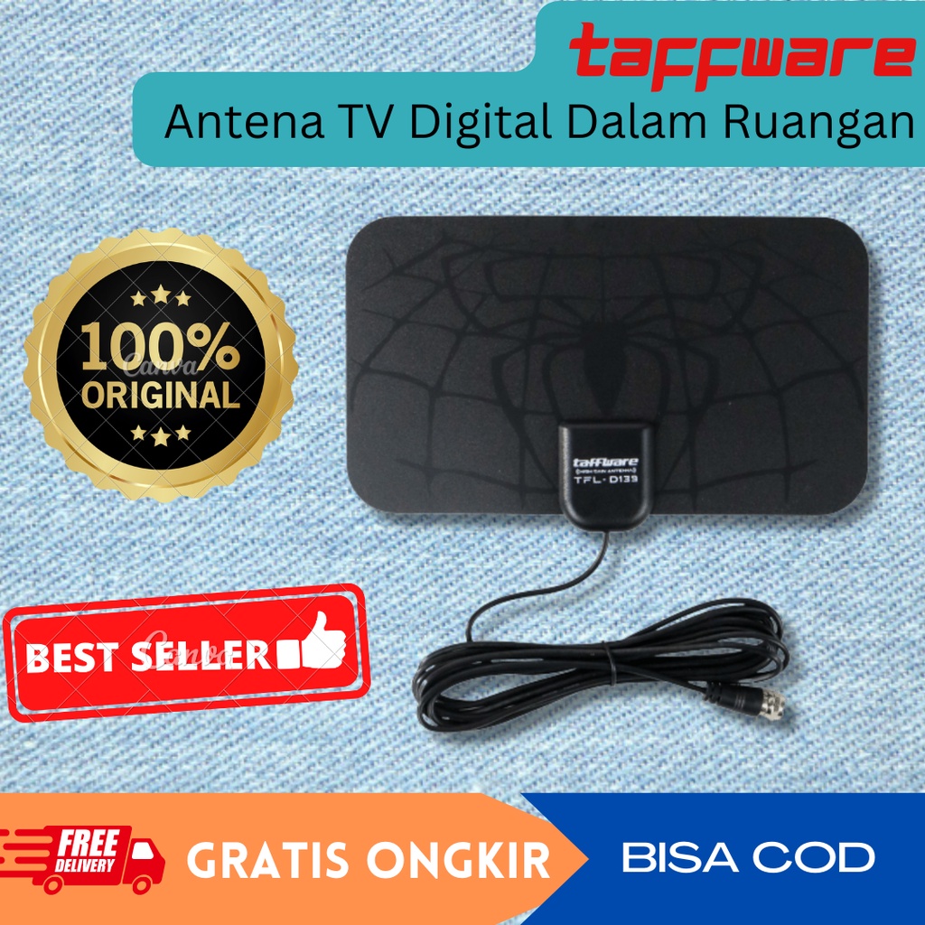 Jual Taffware TFL D139 Antena TV Digital Analog Dalam Ruangan Canggih HD Indoor Jernih dapat ...