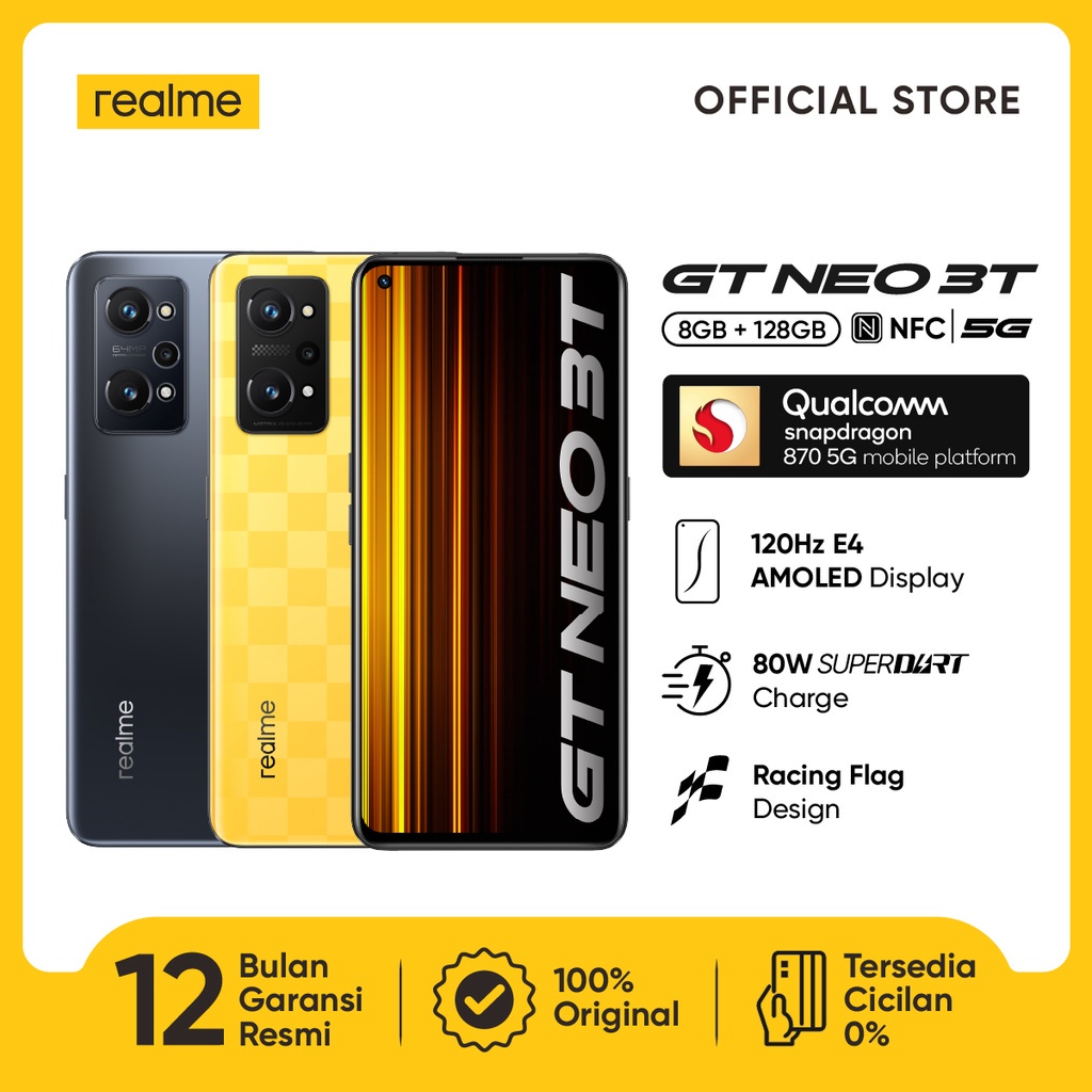 Jual Realme GT Neo 3T RAM 8/128GB GARANSI RESMI | Shopee Indonesia