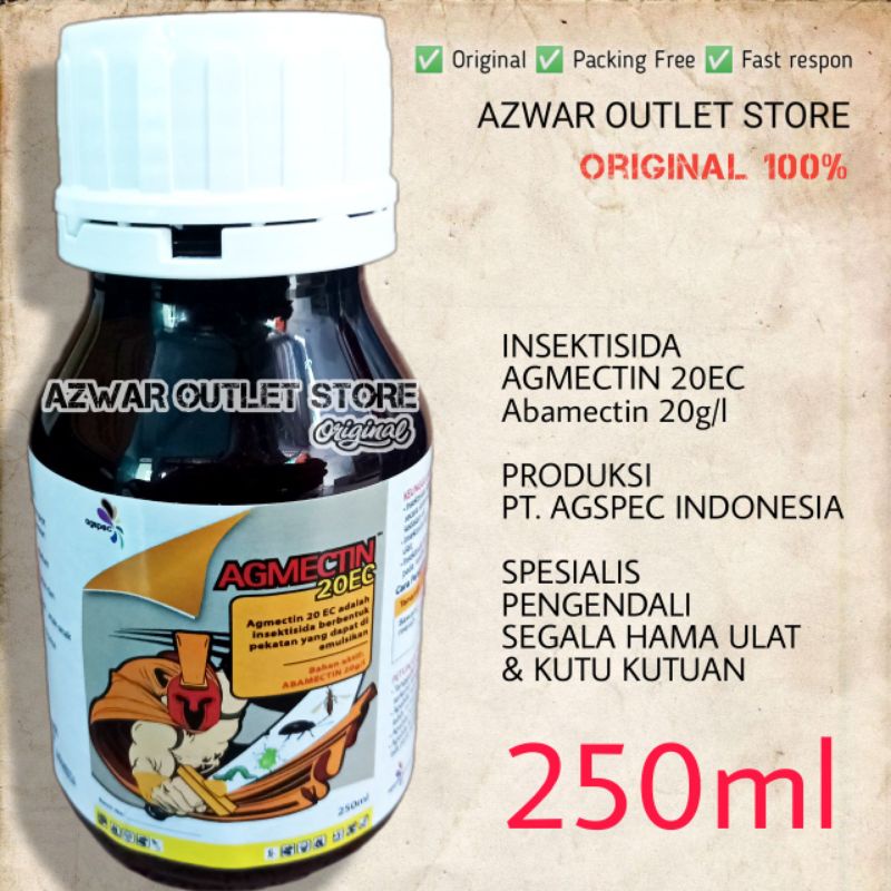 Jual AGMECTIN 20EC | Insektisida Abamectin murni racun ulat dan kutu ...