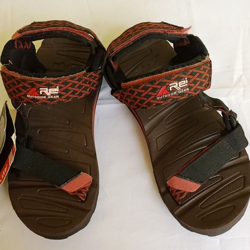 Jual sandal gunung merk AREI palang leuser no 40 coklat motif | Shopee ...